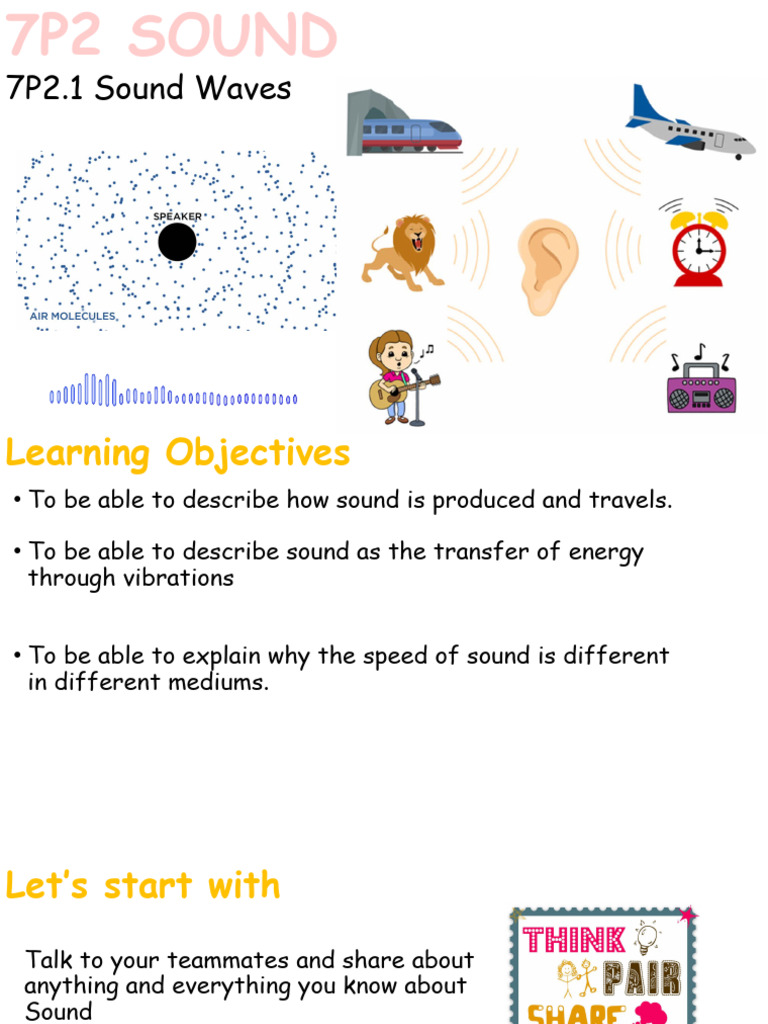 7P2.1 Sound Waves | PDF | Language Arts & Discipline | Art