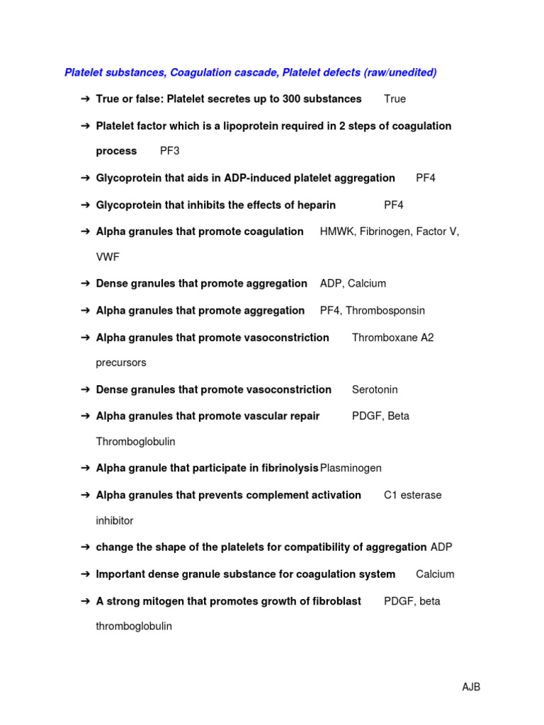 Platelet-substances-coagulation-cascade-platelet-defects | PDF ... Platelet-substances-coagulation-cascade-platelet-defects | PDF ...