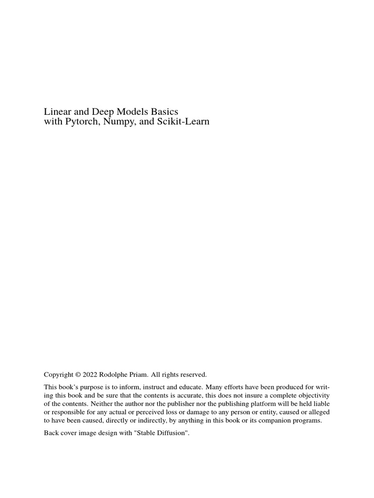 Book Pytorch Scikit Learn Numpy Pdf Estimator Linear Regression 0939