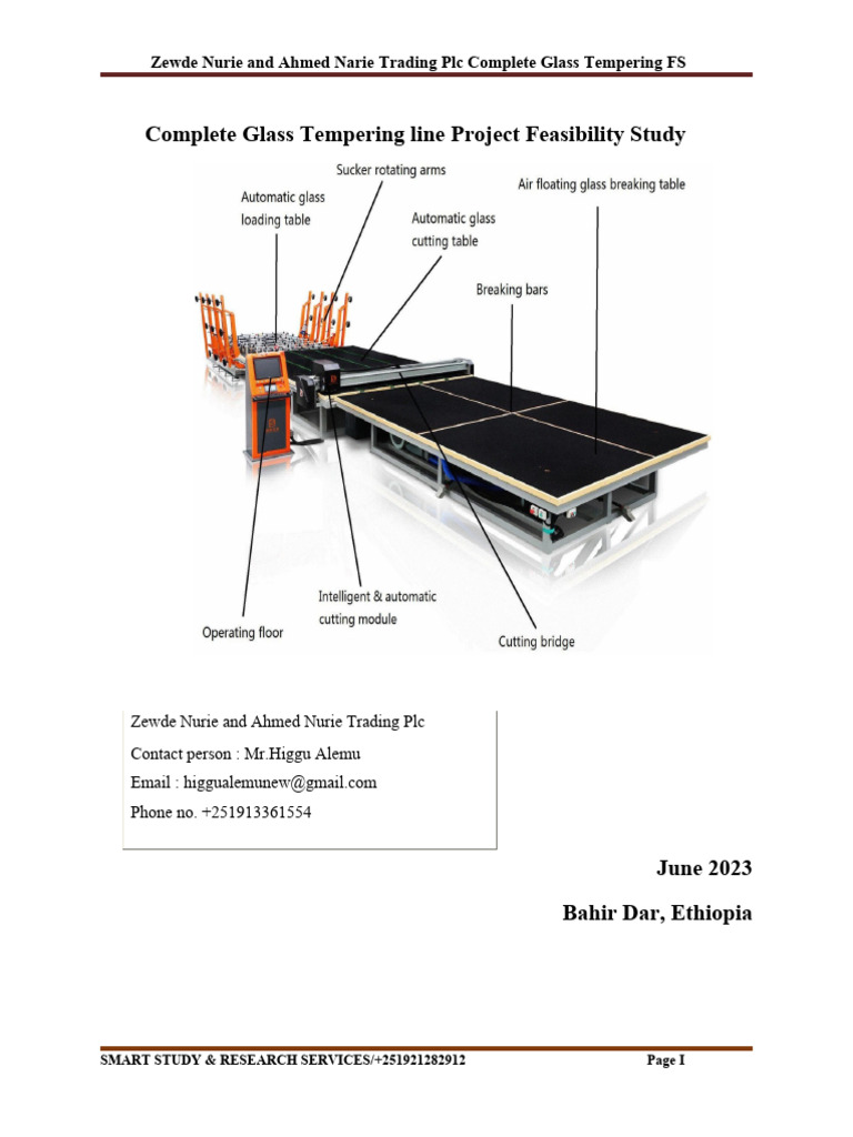 Complete Glass Tempering Line Project Feasibility Study | PDF | Economies
