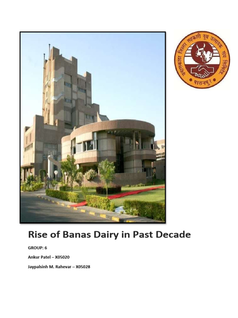 Banas Dairy Group No 6 PRMX | PDF | Corporate Social Responsibility | Dairy