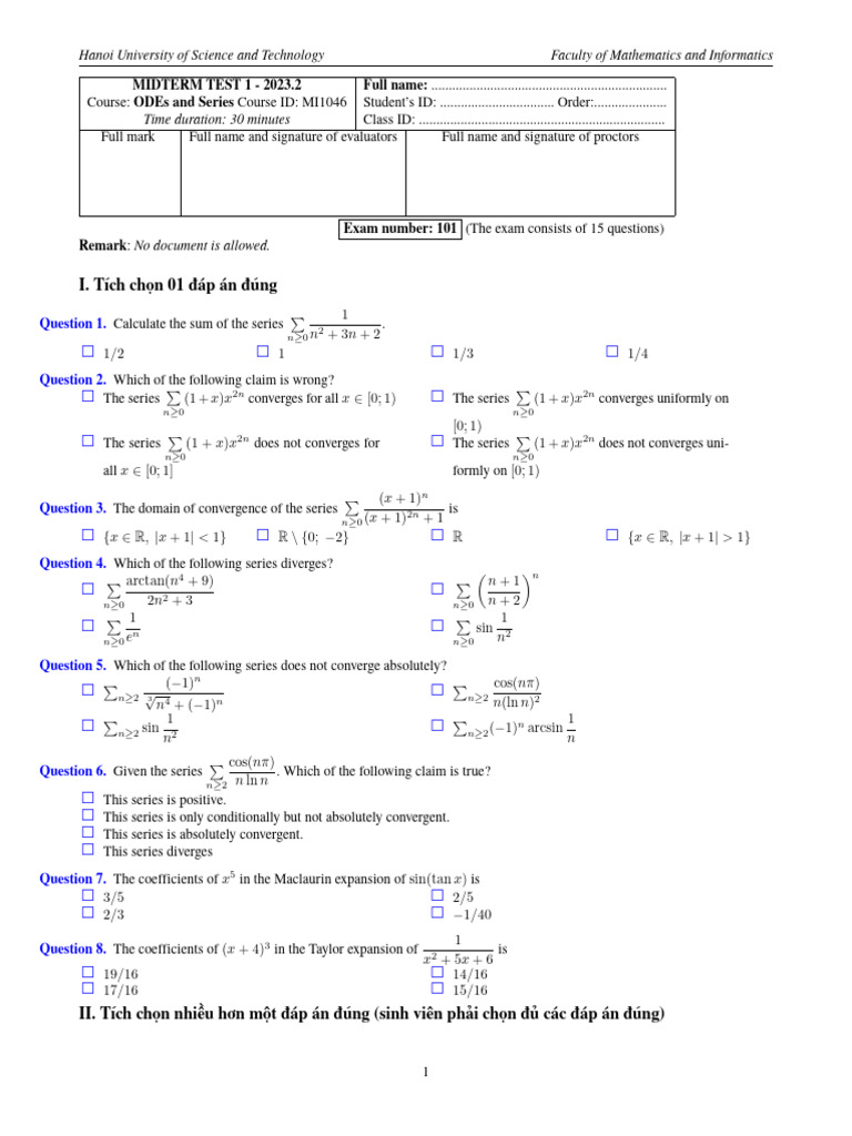 MI1046 | PDF | Functions And Mappings | Mathematics