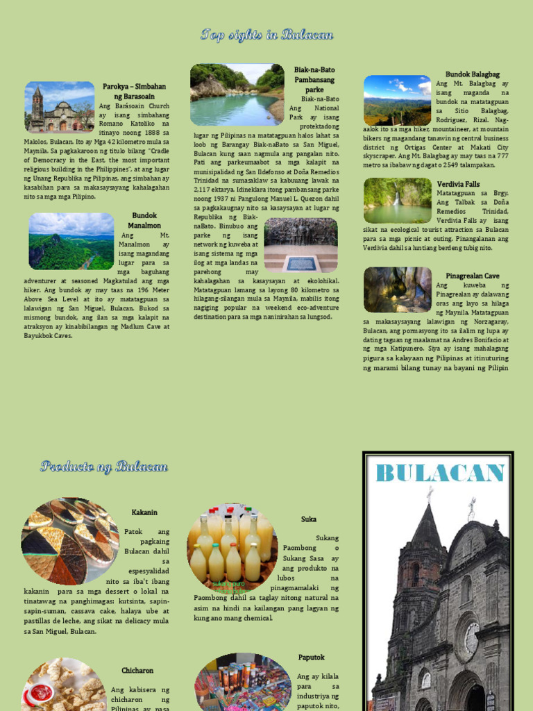 Top Sights in Bulacan Brochure | PDF