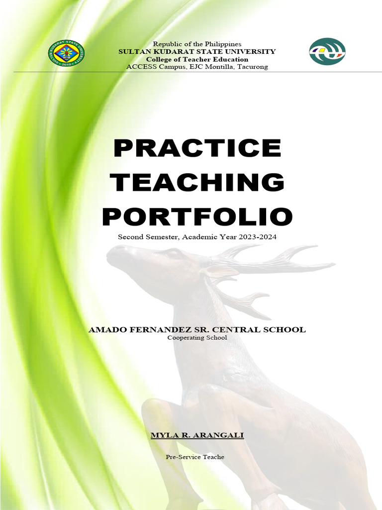 Teaching Portfolio for Pre-Service Teacher | PDF | Career & Growth ...