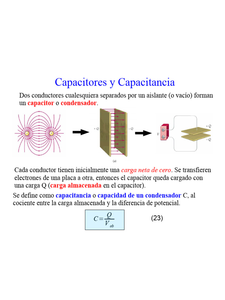 Apuntes Capacitores | PDF | Capacidad | Condensador