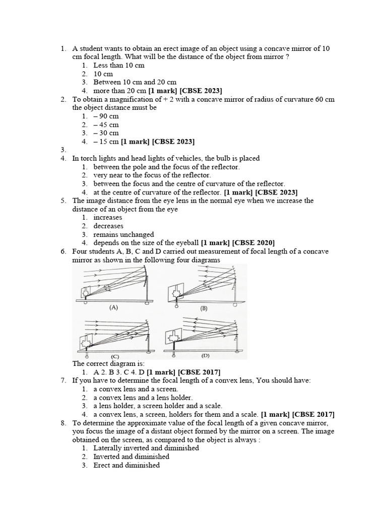 Light Pyq Anshu Pdf Optics Electrodynamics