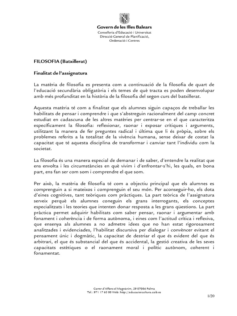 BAT Filosofia Batx | PDF