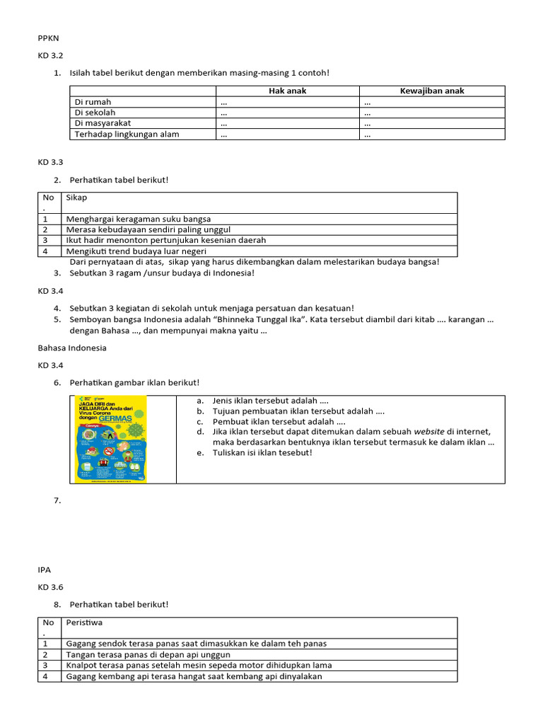 Soal PAT 2 | PDF