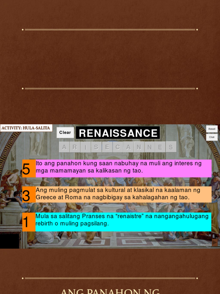 Ang Panahon NG Renaissance | PDF