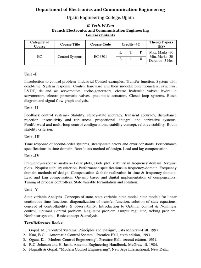 EC 6th Sem Syllabus | Download Free PDF | Relational Model | Databases EC 6th Sem Syllabus | Download Free PDF | Relational Model | Databases