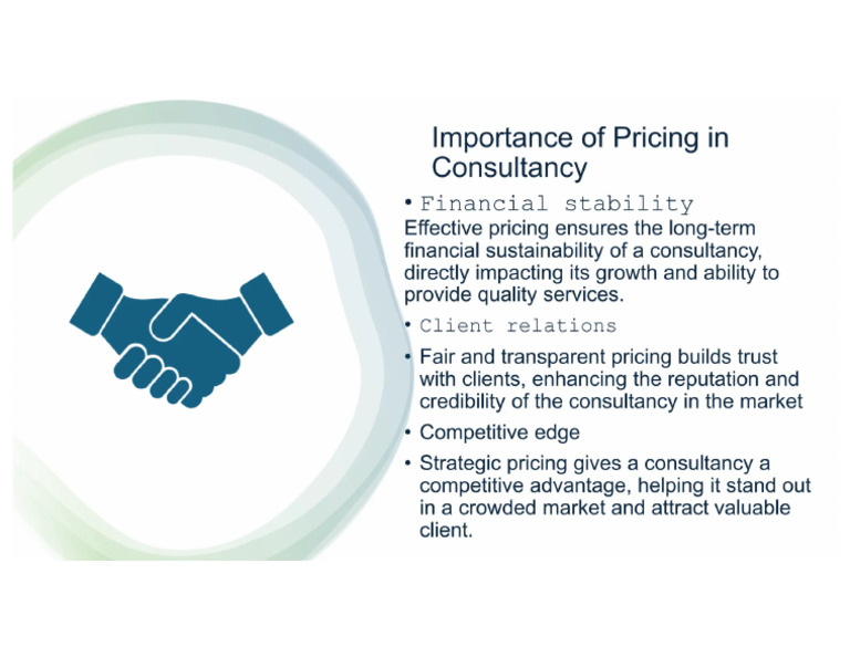Consultancy Pricing Importance | PDF