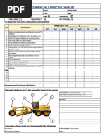 Daily Telehandler Inspection Checklist | PDF | Technology & Engineering