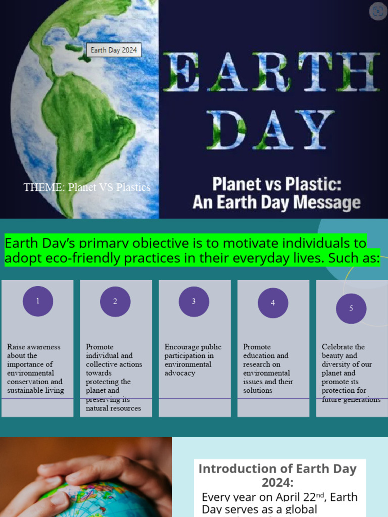 Earth Day 2024: Planet vs Plastics | PDF | Sustainability ...