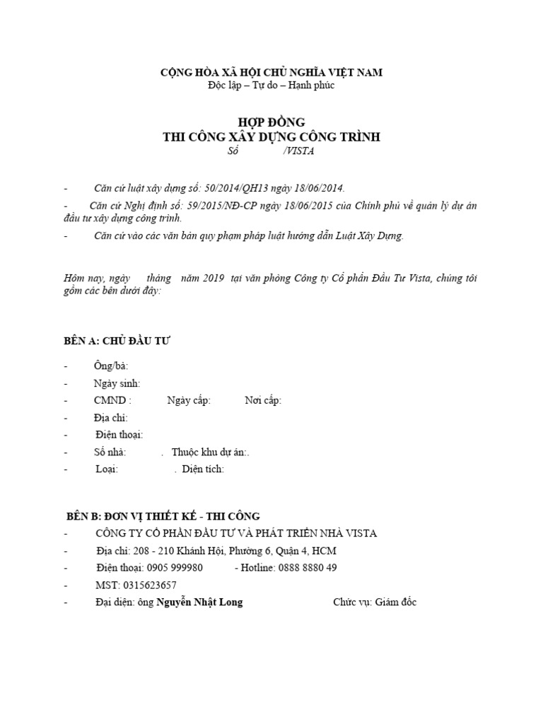 H P Đ NG Thi Công | PDF