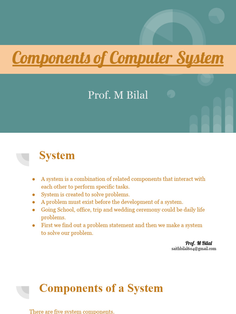Components of Computer System | PDF | Computer Hardware | System