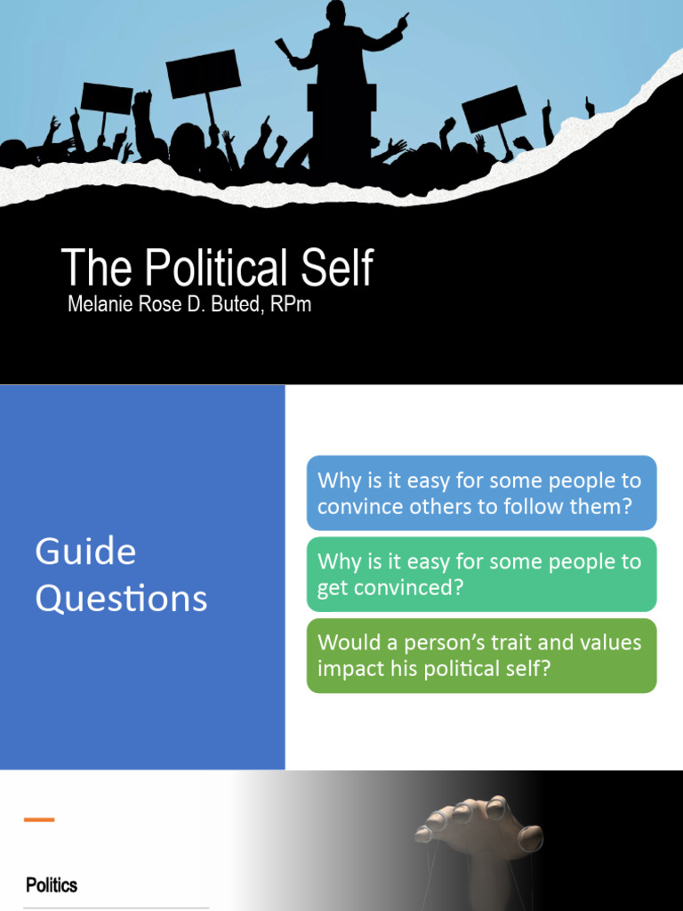 Lesson 9 - The Political Self | PDF | Leadership | Power (Social And ...