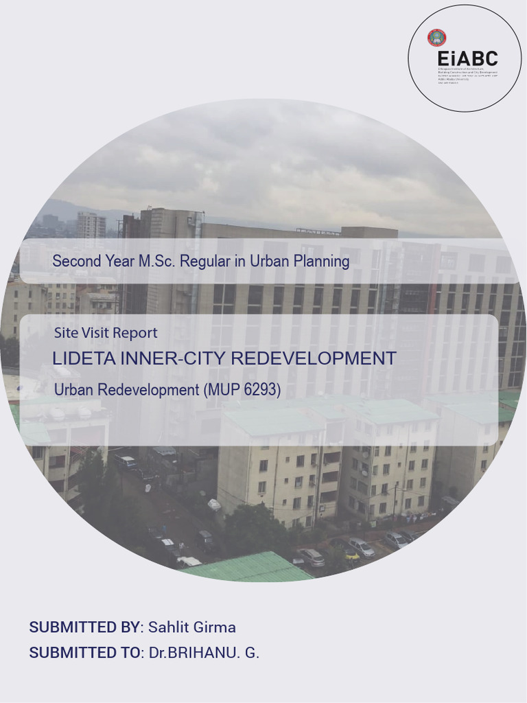 Lideta Inner-City Redevelopment | PDF | Urban Renewal | Slum