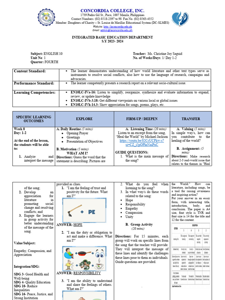 Saguid Final Demo Grade 10 | PDF | Learning | Cognition
