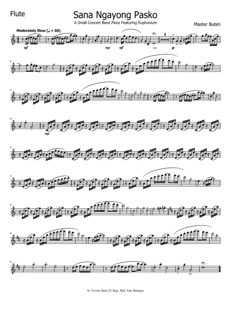Sana Ngayong Pasko-Parts | PDF | Musical Compositions | Brass Instruments