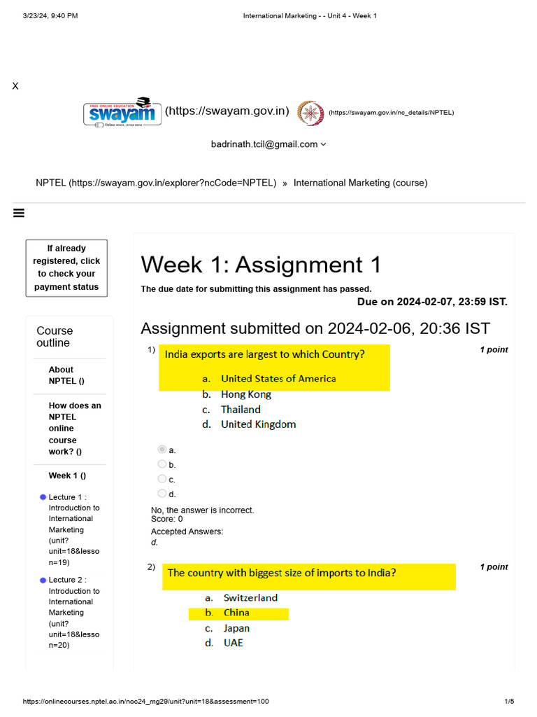 8 Assignments Int Marketing | Download Free PDF | Multiple Choice ...