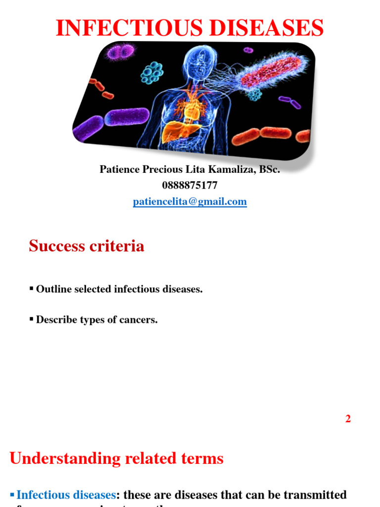 Infectious and Non-Infectious Diseases-Sir Lita | PDF | Cancer | Common ...