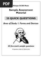 GCSE Music Composition Brief 2024 | PDF | Musical Compositions | Songs