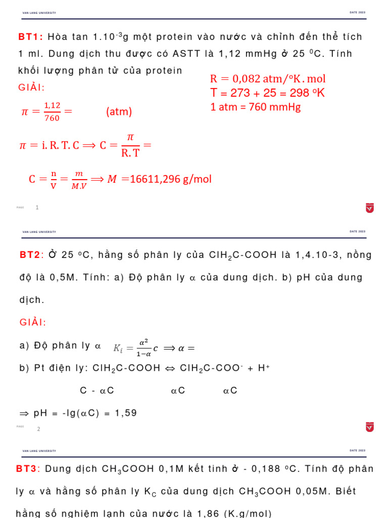Dap an cac BT gui SV | PDF