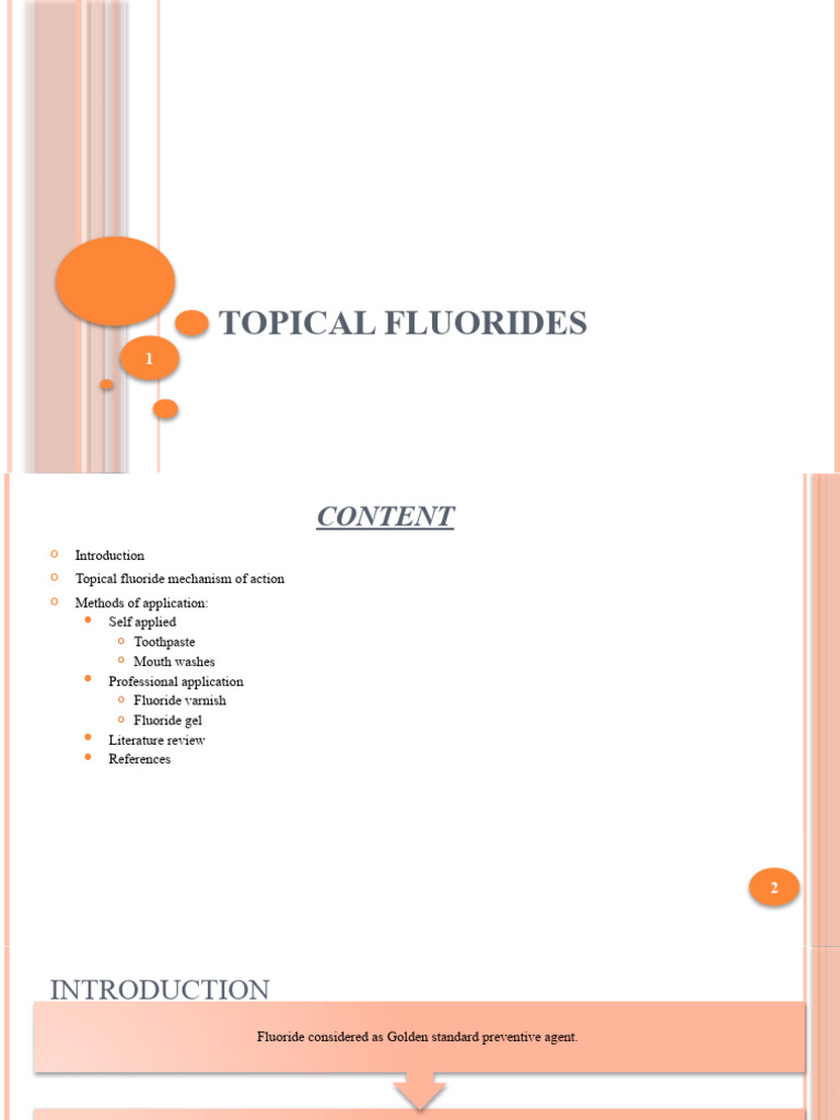 Topical Fluoride1 | PDF | Tooth Enamel | Fluoride