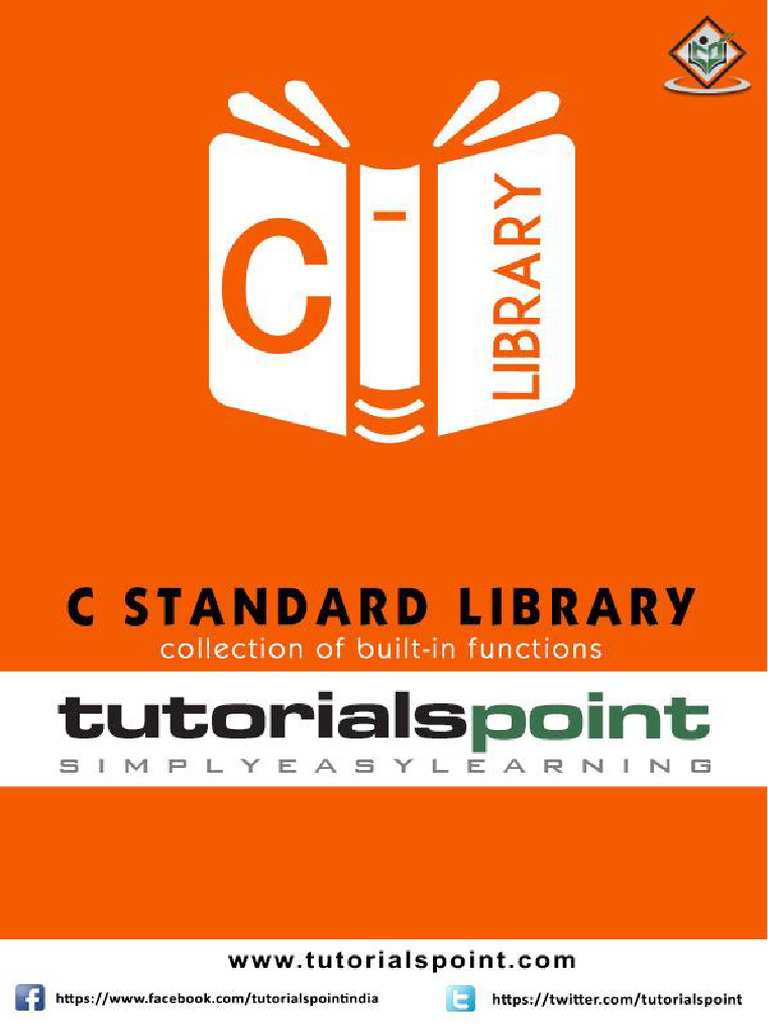 C Standard Library Tutorial Pdf Computer Science Computer Programming 0858