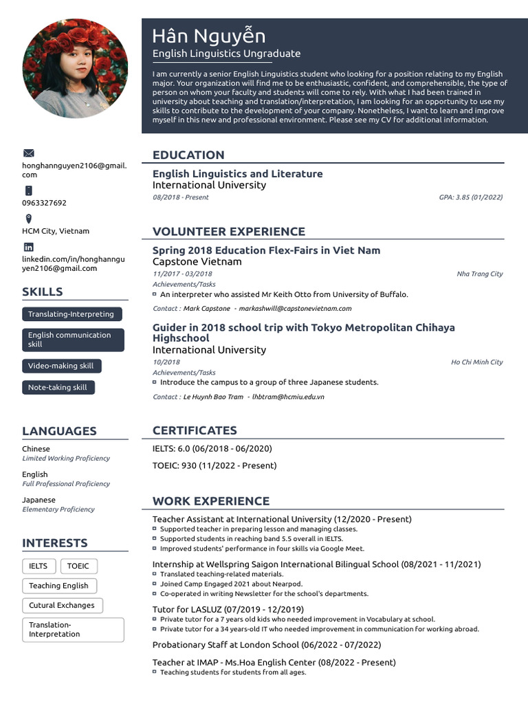 Hâns Resume | PDF | Ho Chi Minh City | Vietnam