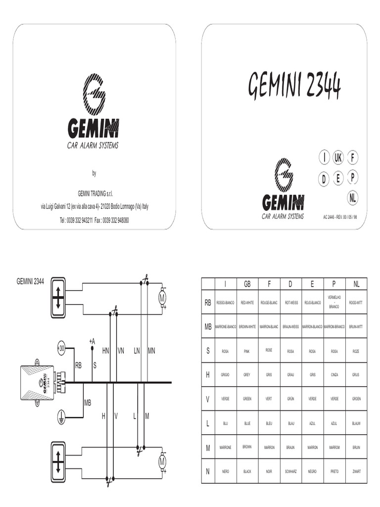 2344GE - Electric Window Closure Interface - 2344-UK | PDF | Power ...