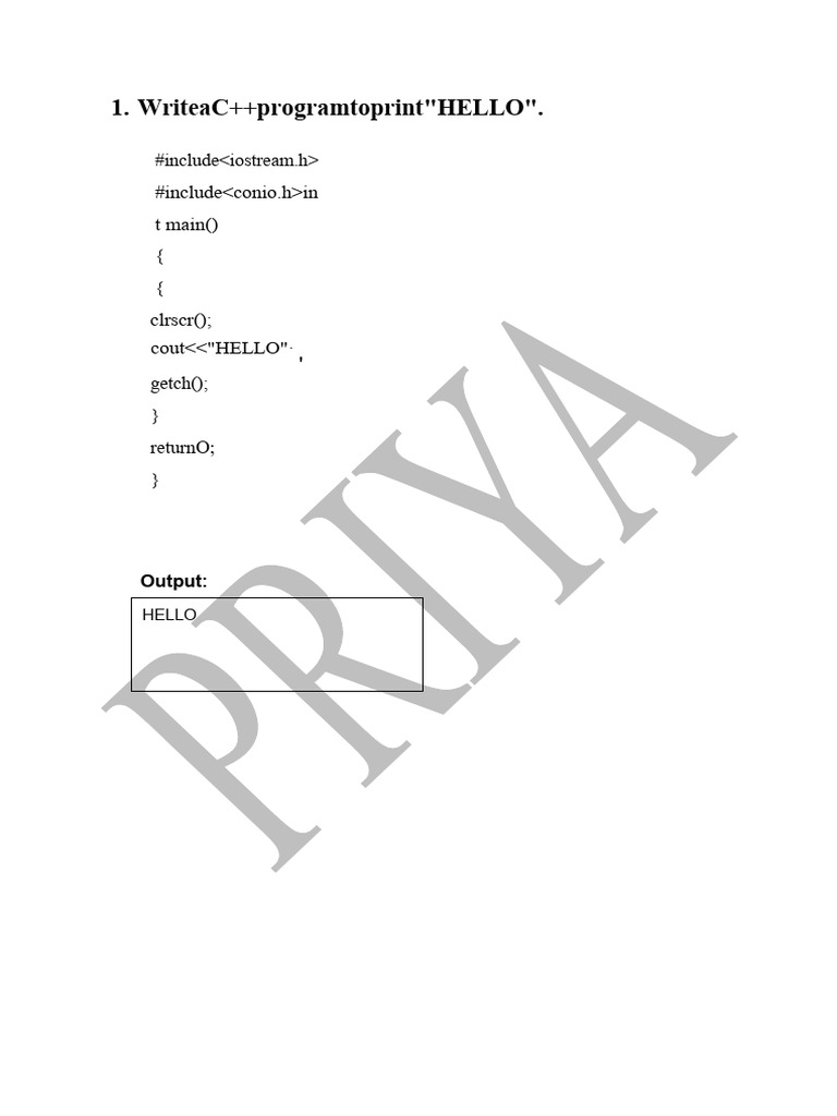 PRIYA PDF | PDF | Computer Programming | Computing PRIYA PDF | PDF | Computer Programming | Computing