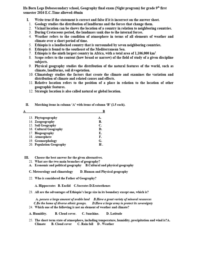 Question Banks Download Free Pdf Tropics Desert