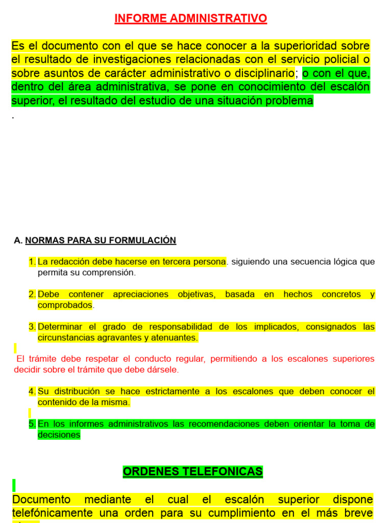 Informe Administrativo | PDF | Política | Ciencias sociales