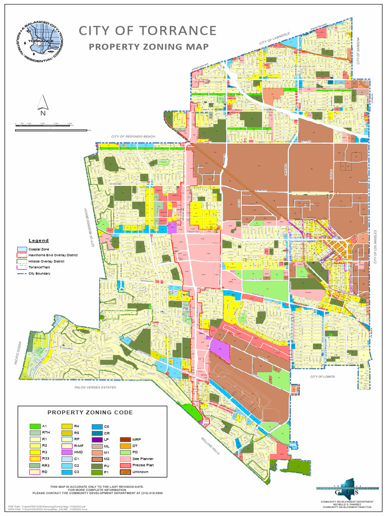 City of Torrance Zoning Map v1.2 | PDF