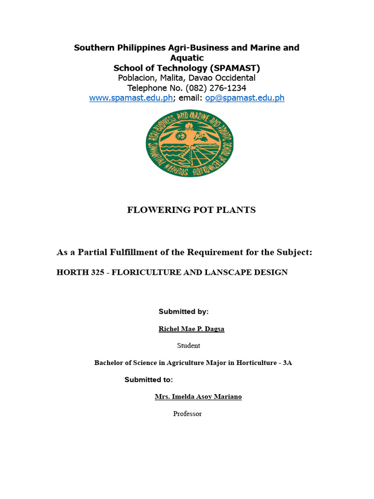 Pot Plants | PDF