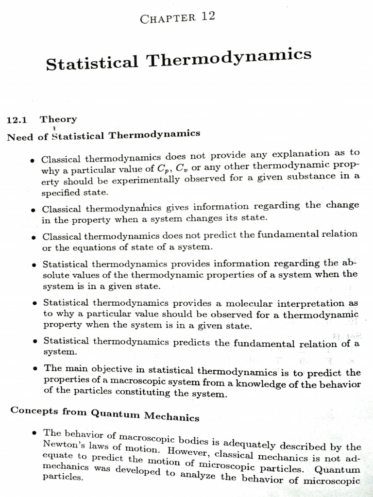 Statistical Mechanics by ASM Sir | PDF
