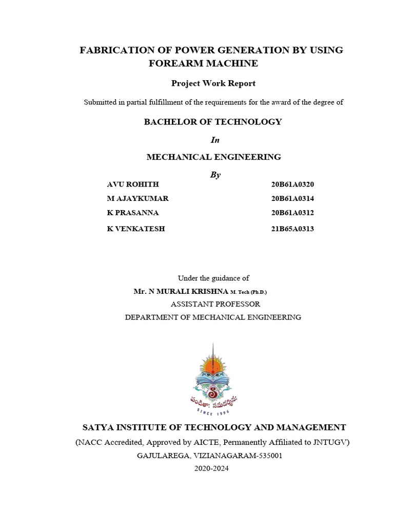 Ajay Project | PDF | Machines | Electric Generator