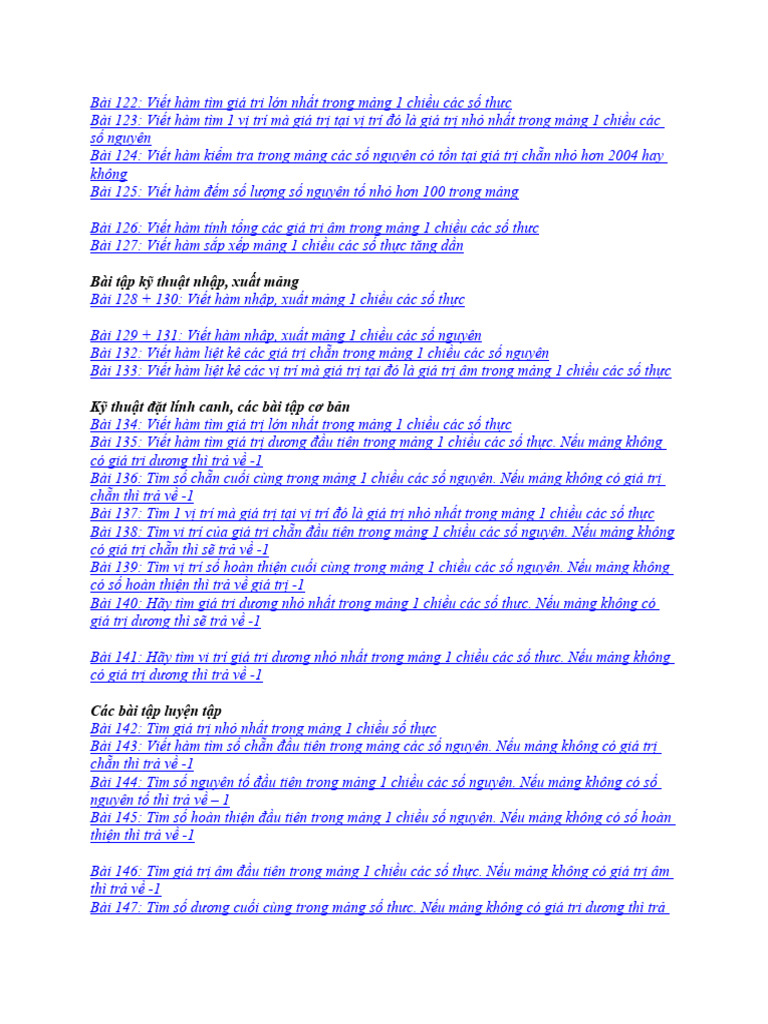 1000 Bai Tap Lap Trinh C C++ Co Loi Giai | PDF