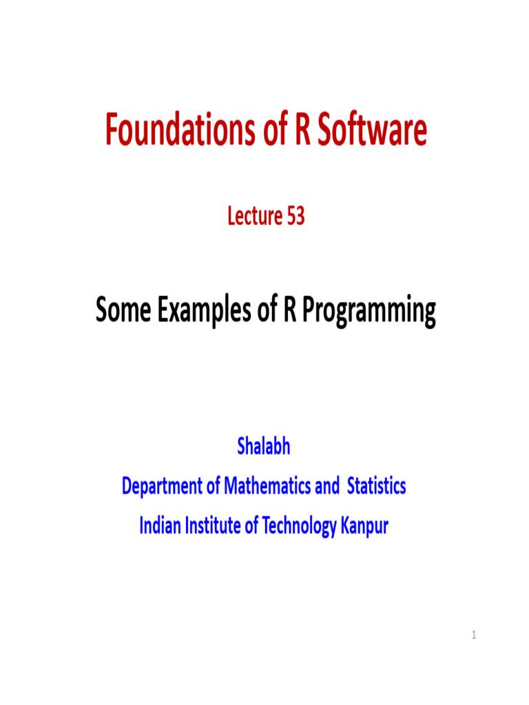 RCourse-Lecture53-Statistics-Some Examples of R Programming | PDF ... RCourse-Lecture53-Statistics-Some Examples of R Programming | PDF ...