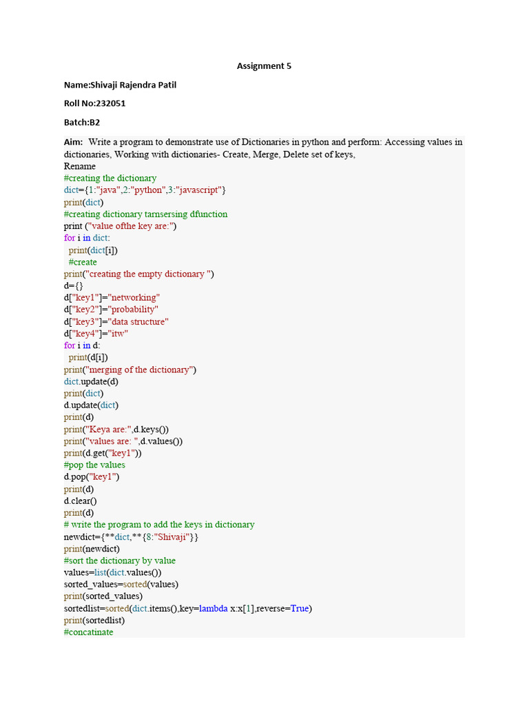 Ass5 Itw | PDF | Computers