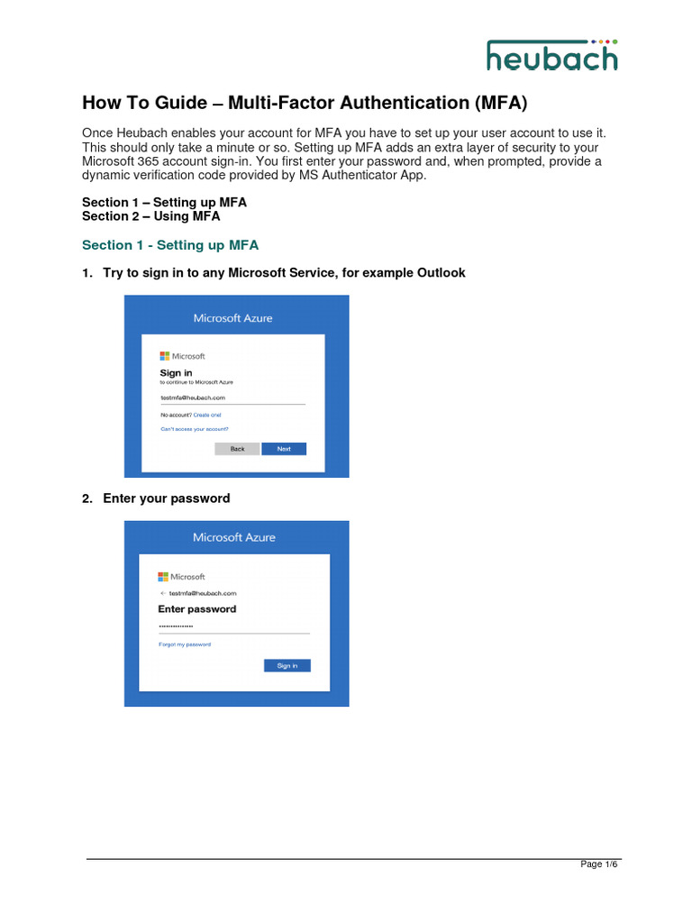 How To Guide - Multifactor Authentication (MFA) | PDF