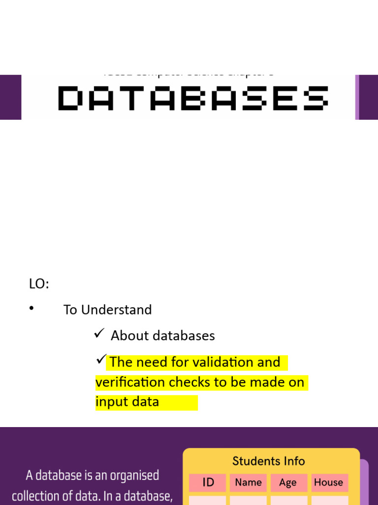 Database - Validation and Verification | PDF