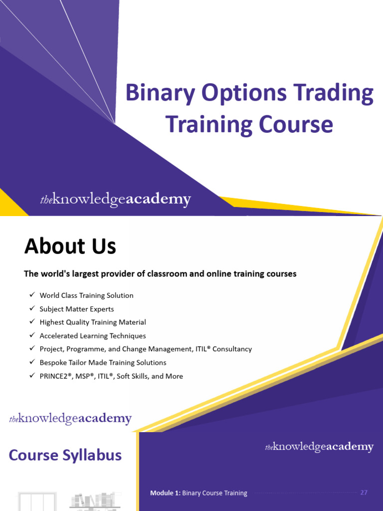 Binary Options Trading Training - Delegate Pack | Download Free PDF ...