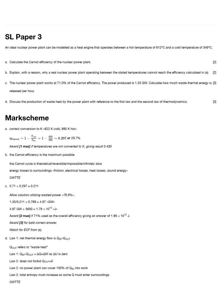 Markscheme SL Paper 3 | PDF | Rotation Around A Fixed Axis | Torque