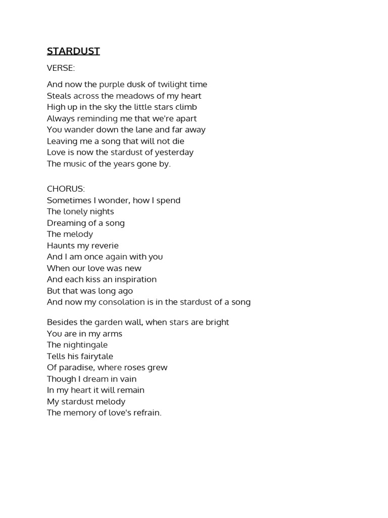 Stardust | PDF