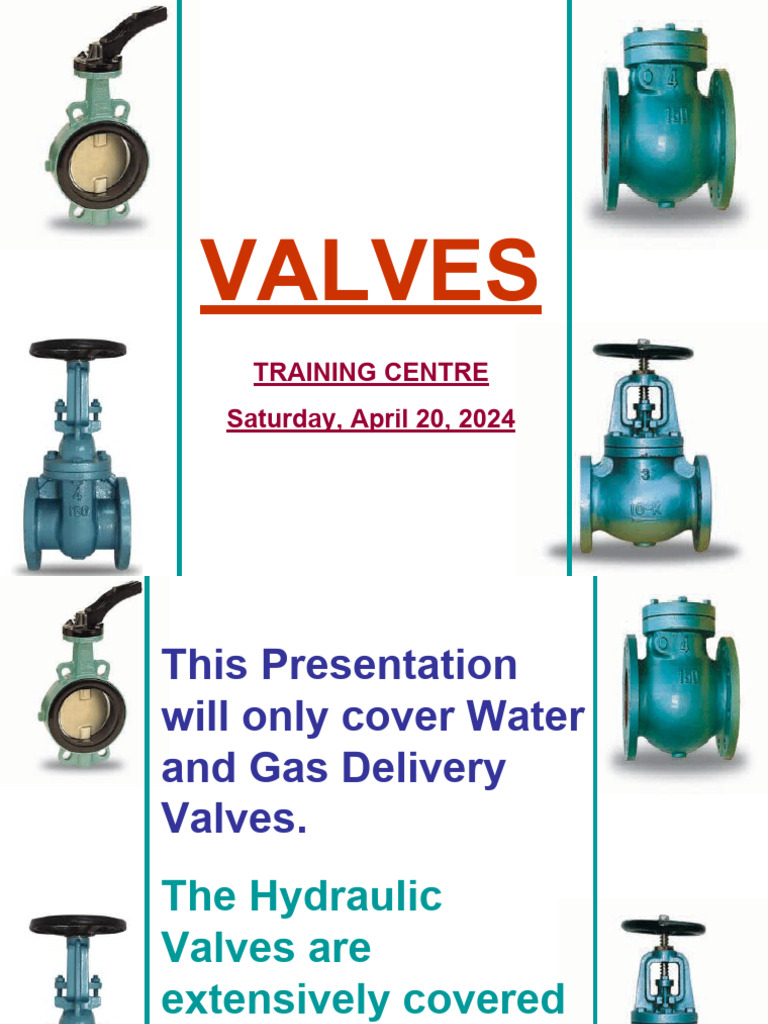 1 - Valves Training | PDF | Valve | Chemical Engineering