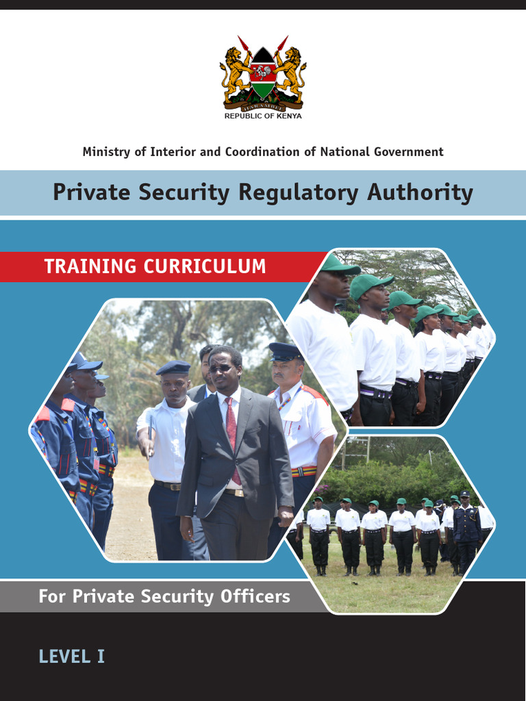 PSRA-CURICULLUM- APRIL-2019 | PDF | Curriculum | Security Guard