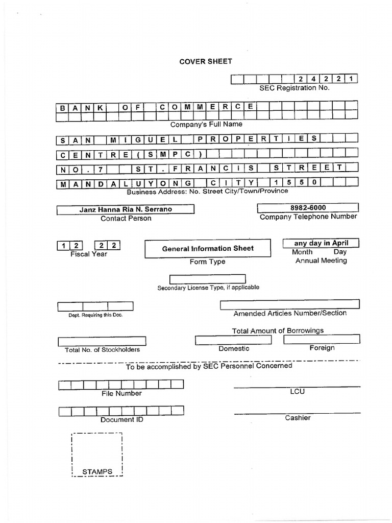 Bank-of-Commerce_2022-General-Information-Sheet_27MAY2022-Complete | PDF