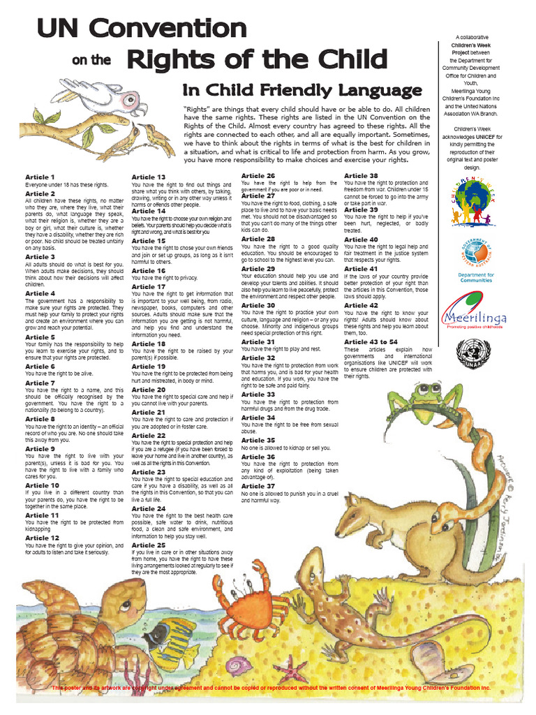 Children's Rights According to UN Charter | PDF | Children's Rights ...